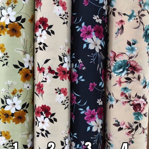 Jual bahan kain valentine kembang 4 warna | Shopee Indonesia