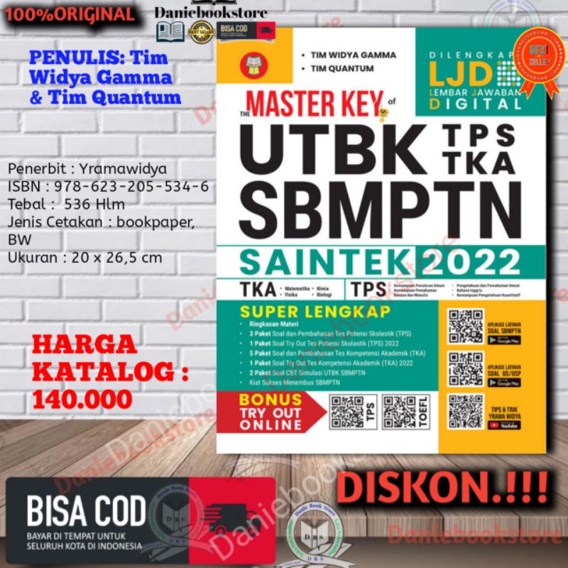 Jual BUKU THE MASTER KEY OF UTBK TPS-TKA SBMPTN SAINTEK 2022 | Shopee ...