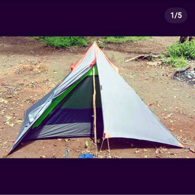 Jual Tarp tent half pyramid khusus 1 person iner halfmash | Shopee ...