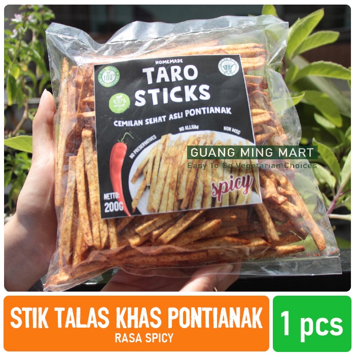 Jual Stick Talas Premium Khas Pontianak Spicy Vegan Tanpa Bawang 250Gr ...