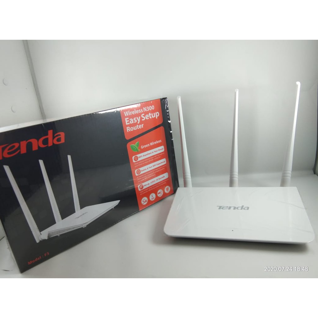 Jual ROUTER TENDA WIRELESS F3 300MBPS (3 ANTENA) | Shopee Indonesia