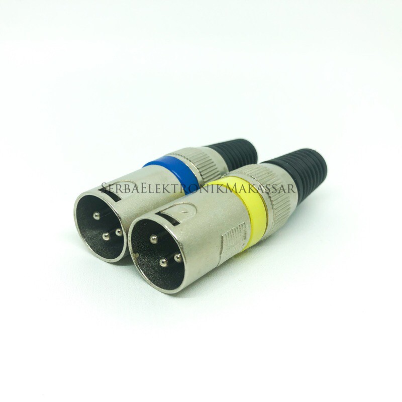 Jual Plug Canon Jack Connector XLR Male Jantan Canare 3 Pin | Shopee ...