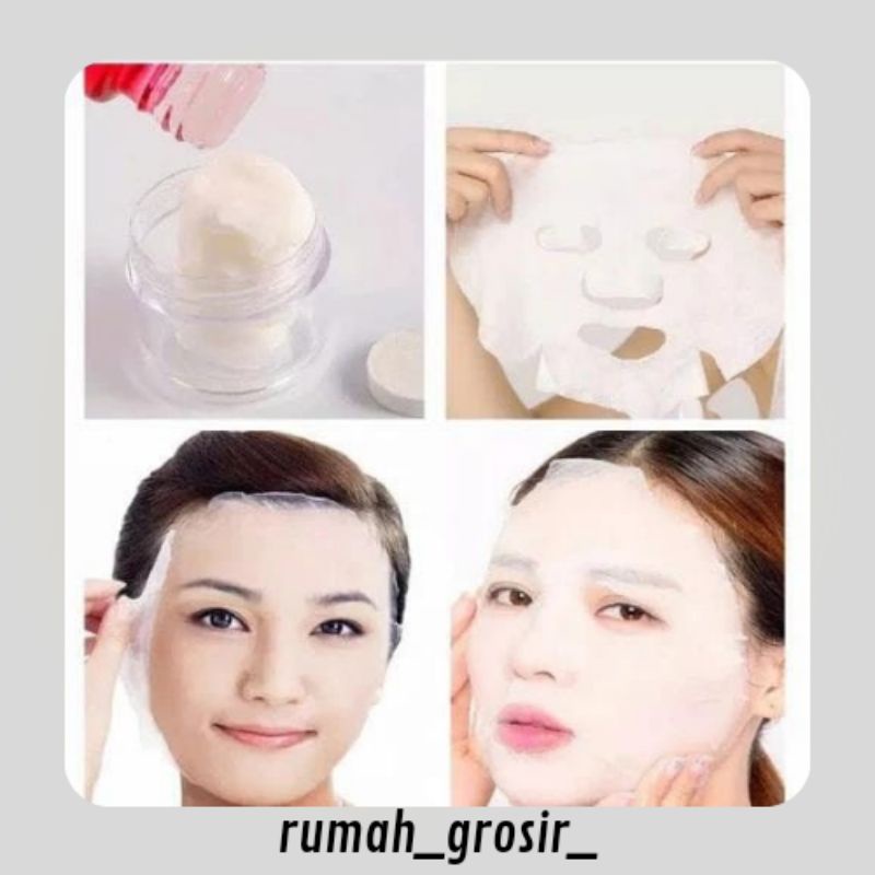 Jual Compressed mask sheet Paper mask Tablet mask Masker kertas ...