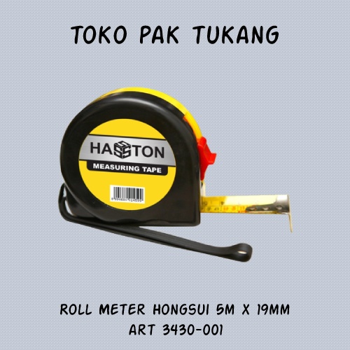 Jual Rol Meter Hongsui 5 x 19 mm Hasston 3430-001 / Meteran Fengsui ...