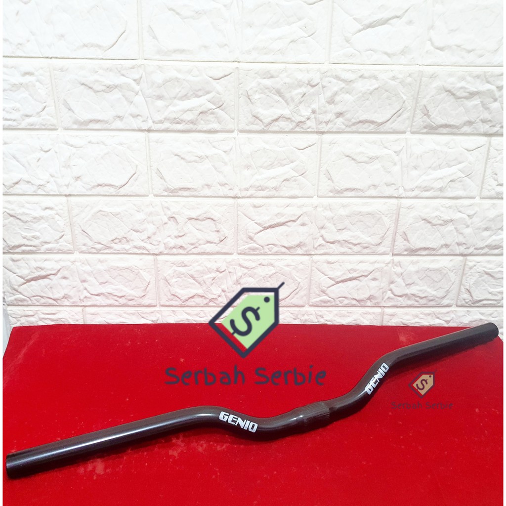 Jual STANG SEPEDA STANDAR 25.4 CM GENIO HANDLE BAR RISE BAR ALLOY STEEL HITAM HANDLEBAR FIXIE ...