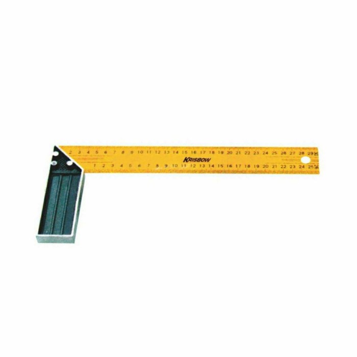 Jual Krisbow penggaris siku besi 50 cm alat ukur panjang dimensi | Shopee Indonesia