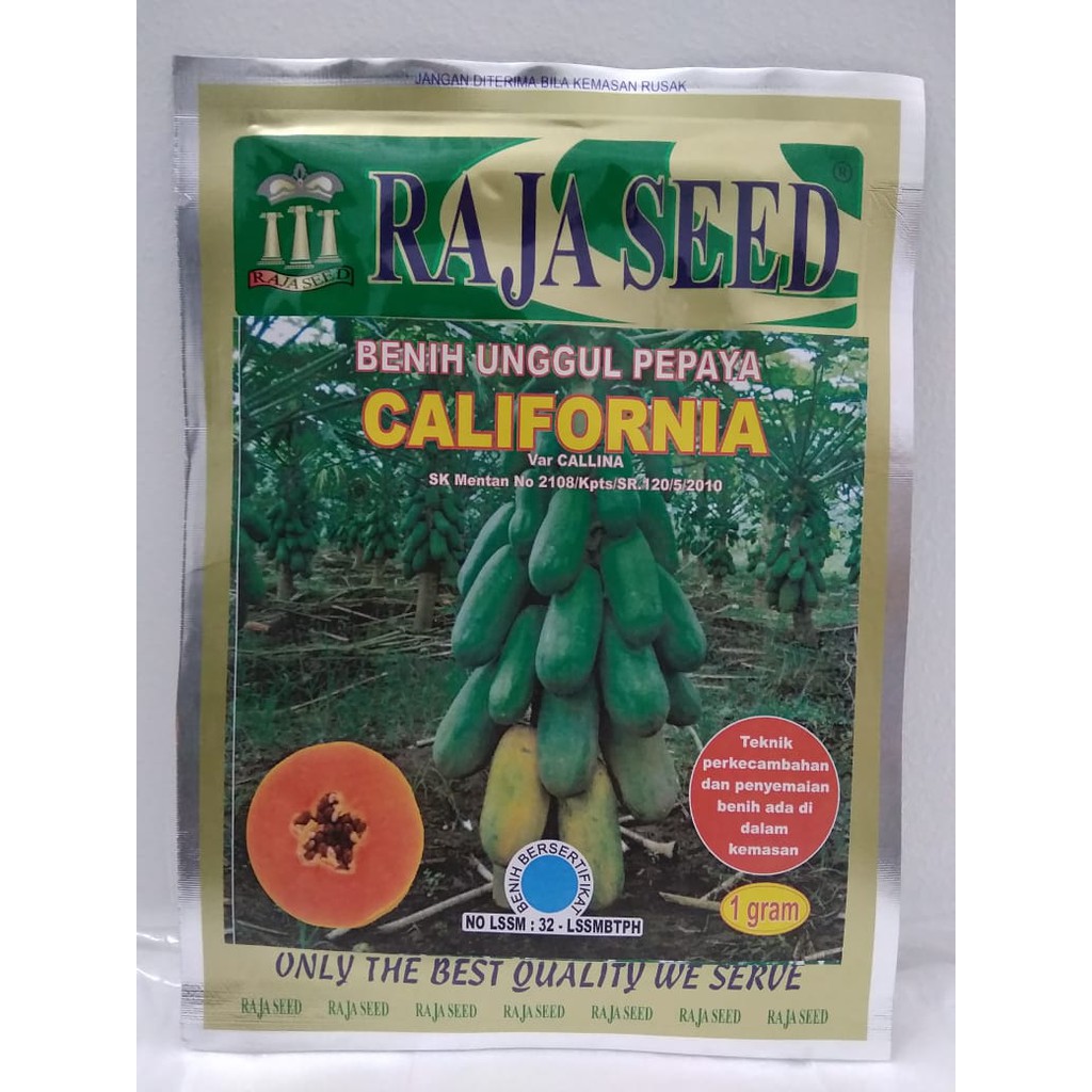 Jual Benih Pepaya California Raja Seed @ 1 Gram | Shopee Indonesia