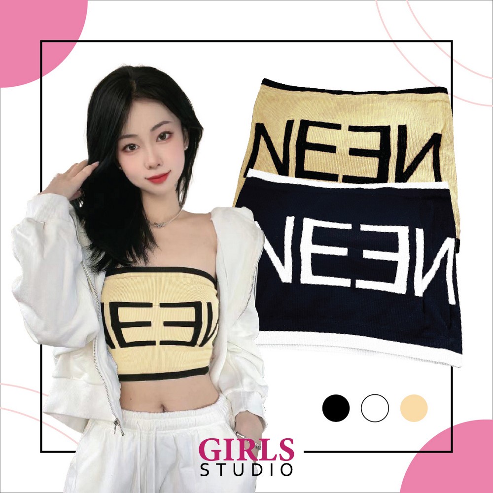 Jual Bra Kemben Wanita Crop Tank Top List Warna Tanpa Tali Korean Style ...