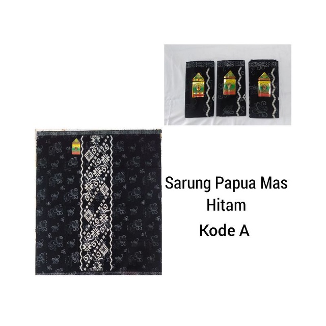 Jual Sarung Papua Mas Hitam | Shopee Indonesia