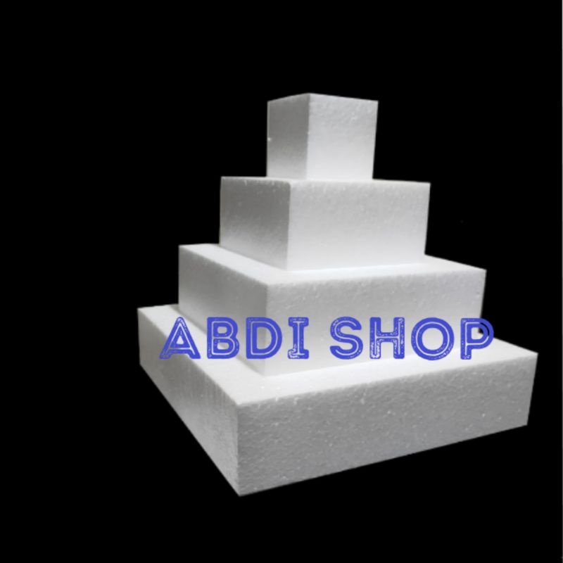 Jual Busa Dummy Cake styrofoan pola kue Busa kue kotak 1set 4pcs busa ...