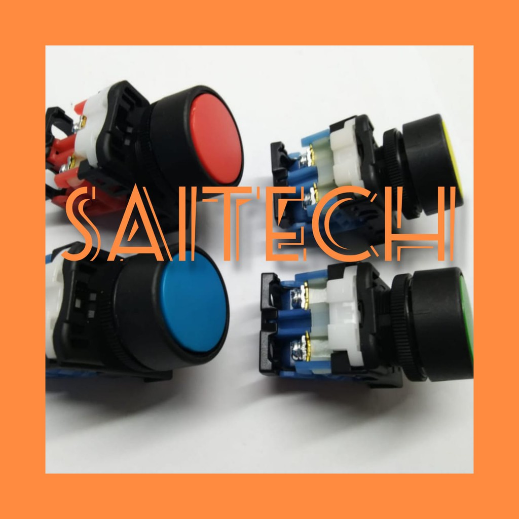 Jual Push Button NO / NC Spring Return AR22FOR shemsco Fuji | Shopee ...