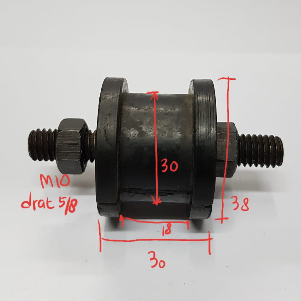 Jual Engine mounting pinggang baut M10 (mounting 38 x 10 x 30 BB ...
