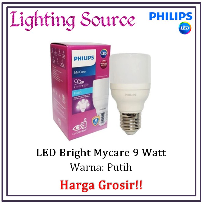 Jual PHILIPS LED BRIGHT 9 WATT COOL DAYLIGHT PUTIH - LED BRIGHT PHILIPS ...