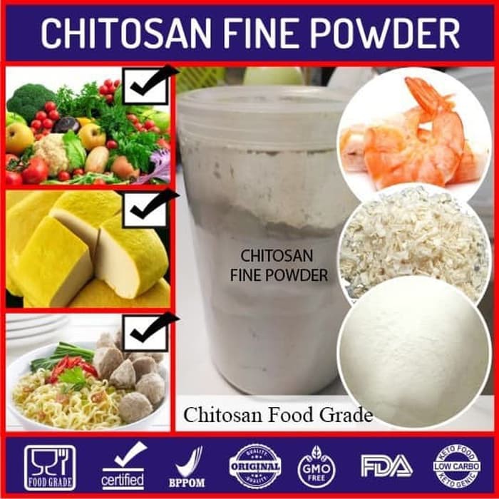 Jual Chitosan / Kitosan Bubuk Halus / Chitin FIne Powder (250g ...