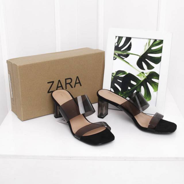 Jual Zara Vinyl with Methacrylate Heels 3265-1 Seprem | Shopee Indonesia