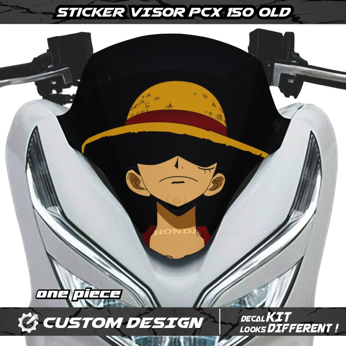 Jual STICKER VISOR WINDSHIELD HONDA PCX NEW PCX OLD ONE PIECE LEM KUAT ...