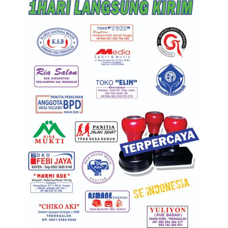 Jual Stempel Toko, Lunas, Nama dll. Flash otomatis 1 warna | Shopee ...