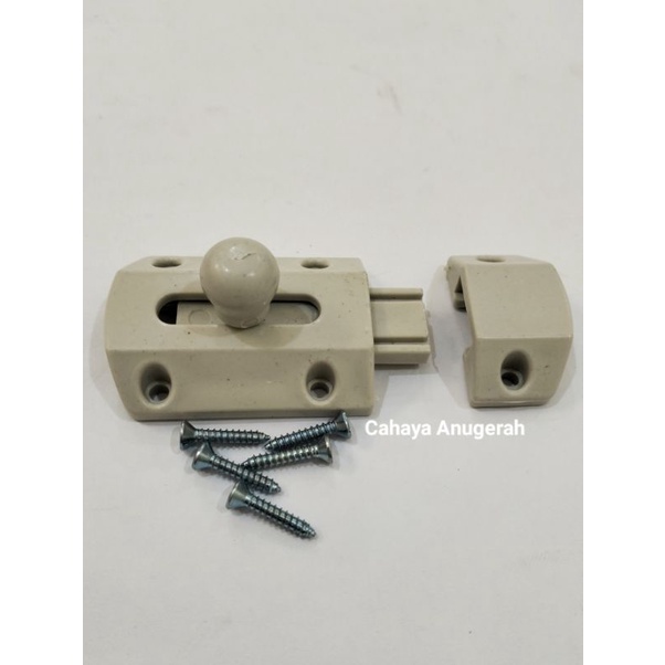 Jual Grendel PVC Putih / MINIMAL PEMBELIAN 2 BIJI / Grendel Plastik ...