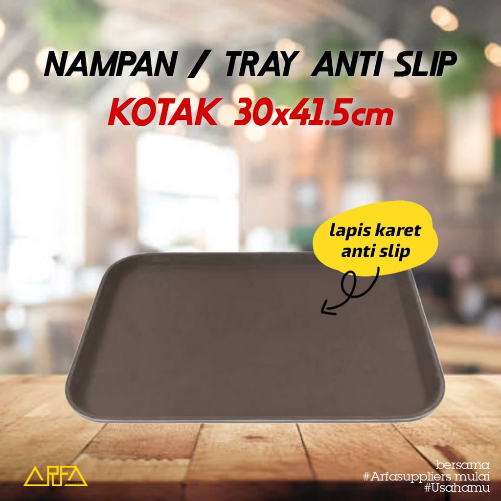Jual Nampan / Baki / Tray anti slip kotak 30x41 | Shopee Indonesia
