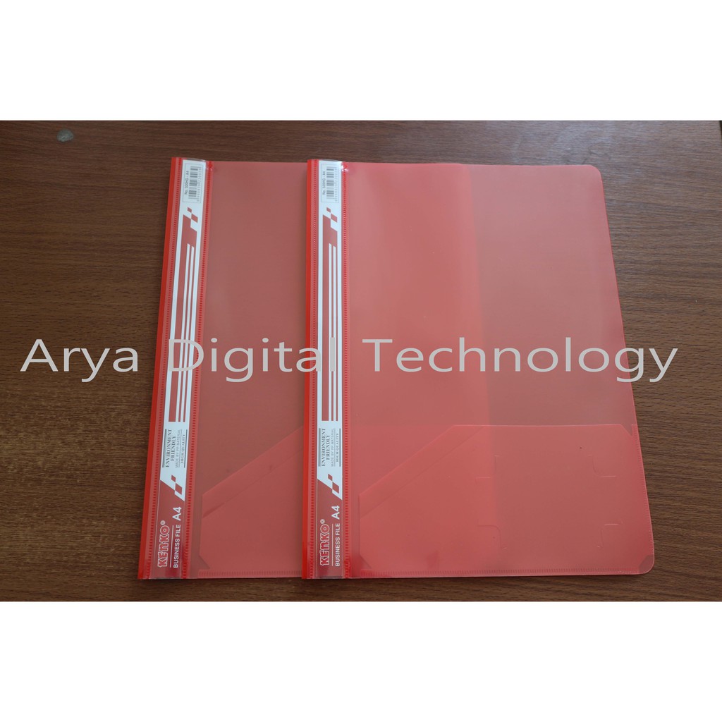 Jual Business File Kenko No 320HG A4 Merah Map Snelhekter Plastik Murah ...