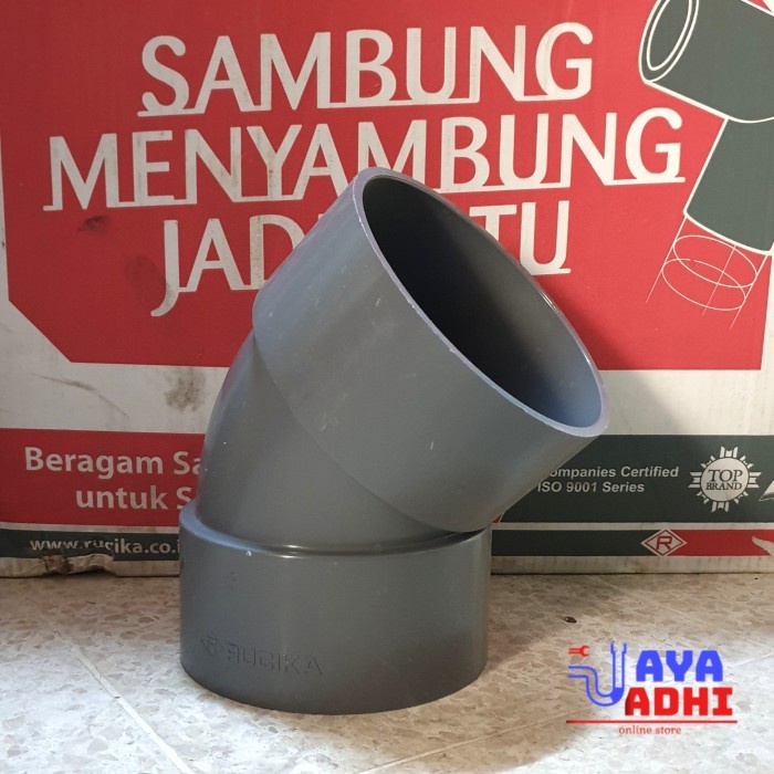Jual PVC Elbow Knee 45 derajat 2" Rucika / Power 2 inch | Shopee Indonesia