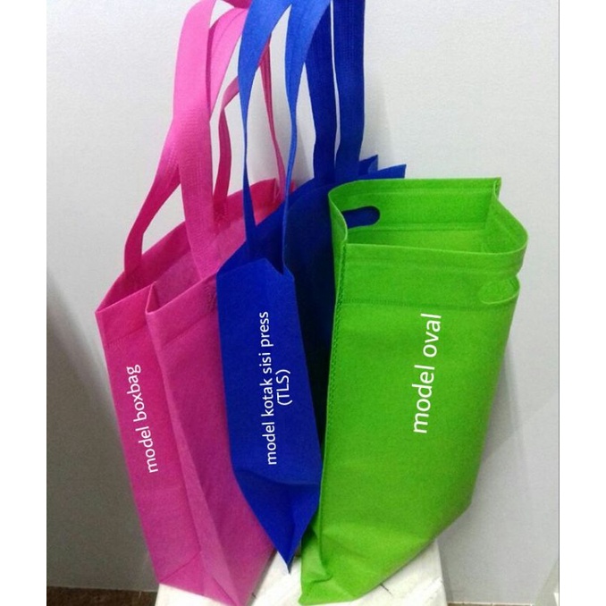 Jual tas spoundbound ukuran 30 x 40 tali sudah sablon 1 warna | Shopee ...