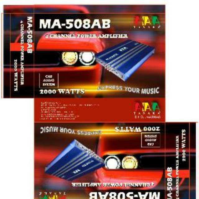 Jual POWER AMPLIFIER 4 CHANNEL MERK TANAKA | Shopee Indonesia