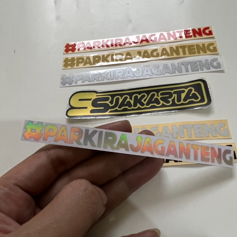 Jual STIKER STICKER PARKIR AJA GANTENG PARKIRAJAGANTENG CUTTING ...