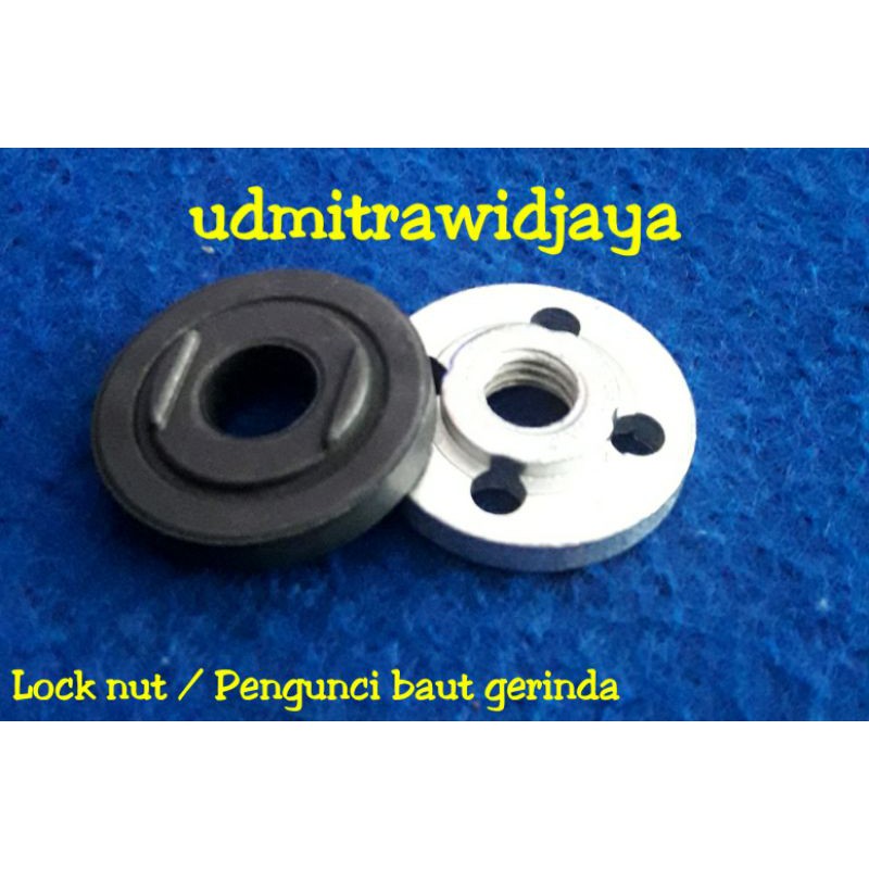 Jual Pengunci baut gerinda 4" lock nut flange pengunci gerinda penjepit ...