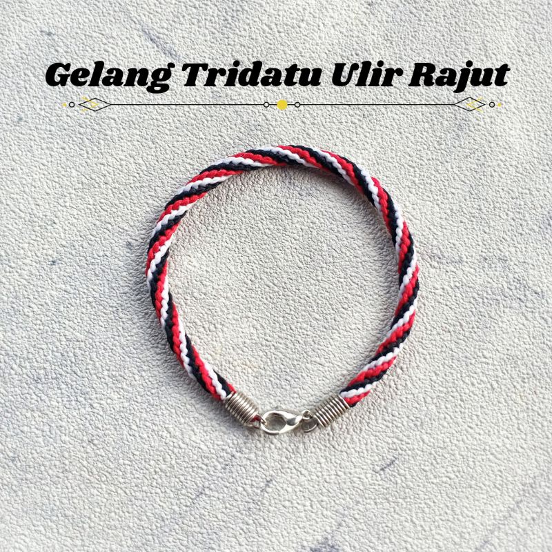 Jual Gelang Tridatu Ulir Rajut / Gelang Tridatu Khas Bali / Gelang ...
