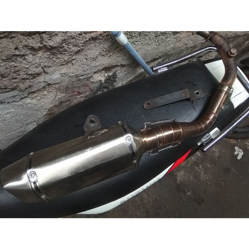 Jual Knalpot vespa matic modern lx 2v 2 v 3v vespa s125 s 150 custom lokal fullsystem fullset ...