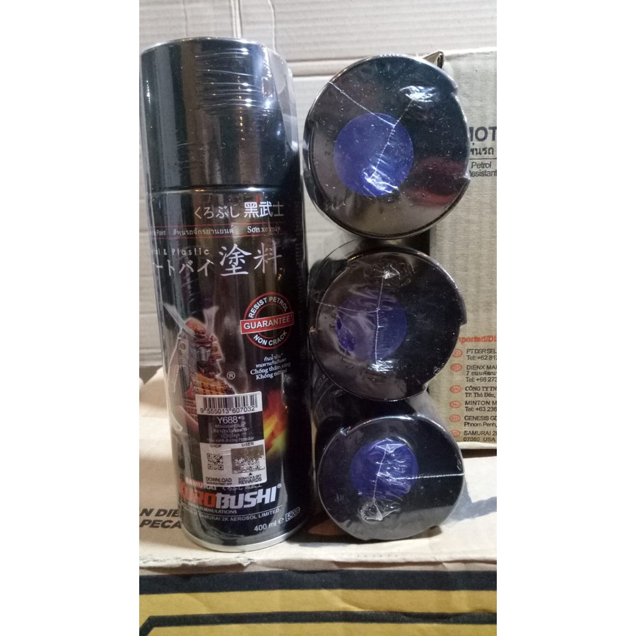 Jual cat semprot samurai pilok pilox samurai movistar blue y688 biru movistar y688* 400ml ...