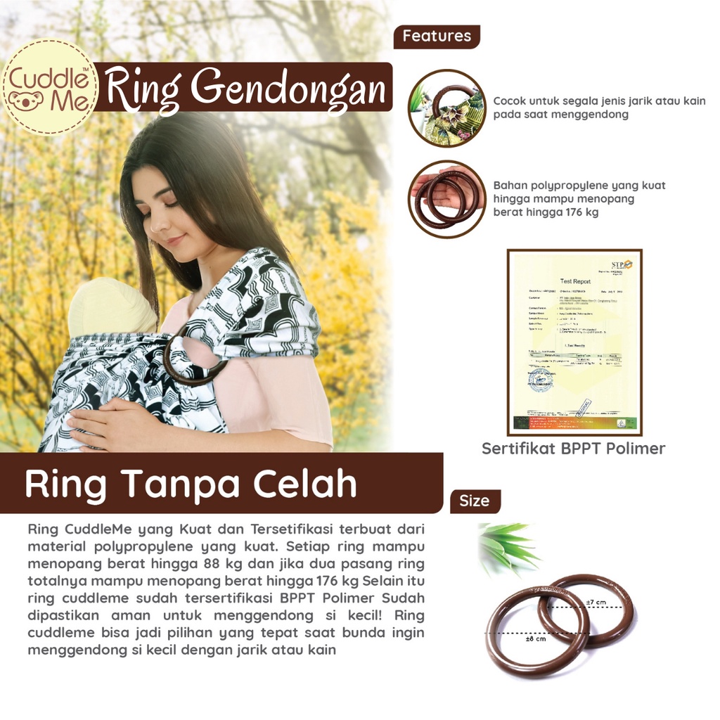 Jual Cuddle Me Ring Gendongan untuk No Sew Ringsling | Shopee Indonesia