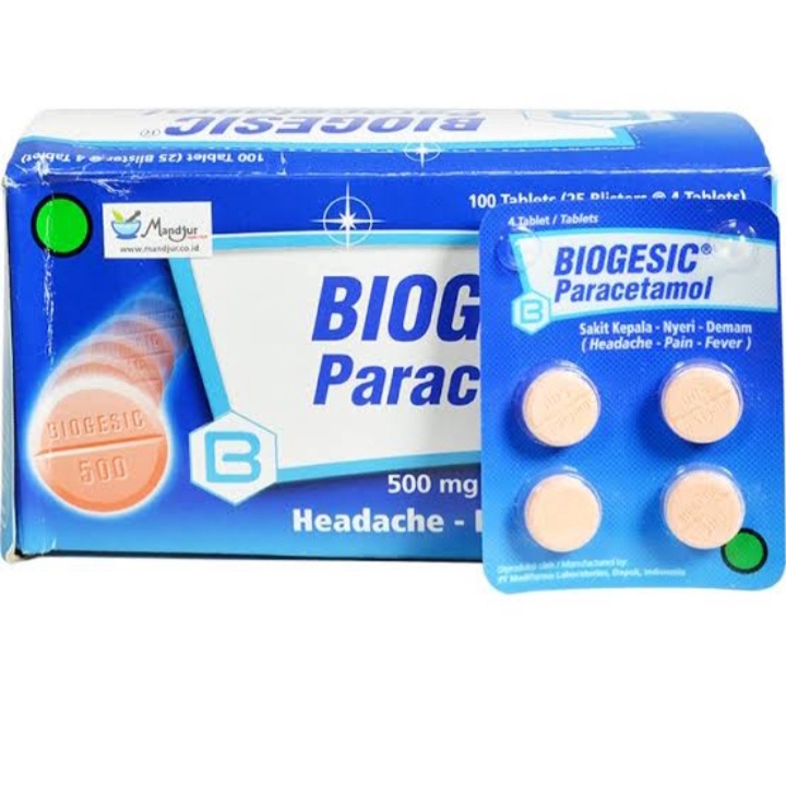 Jual Biogesic 500 Mg - Obat Parasetamol | Shopee Indonesia