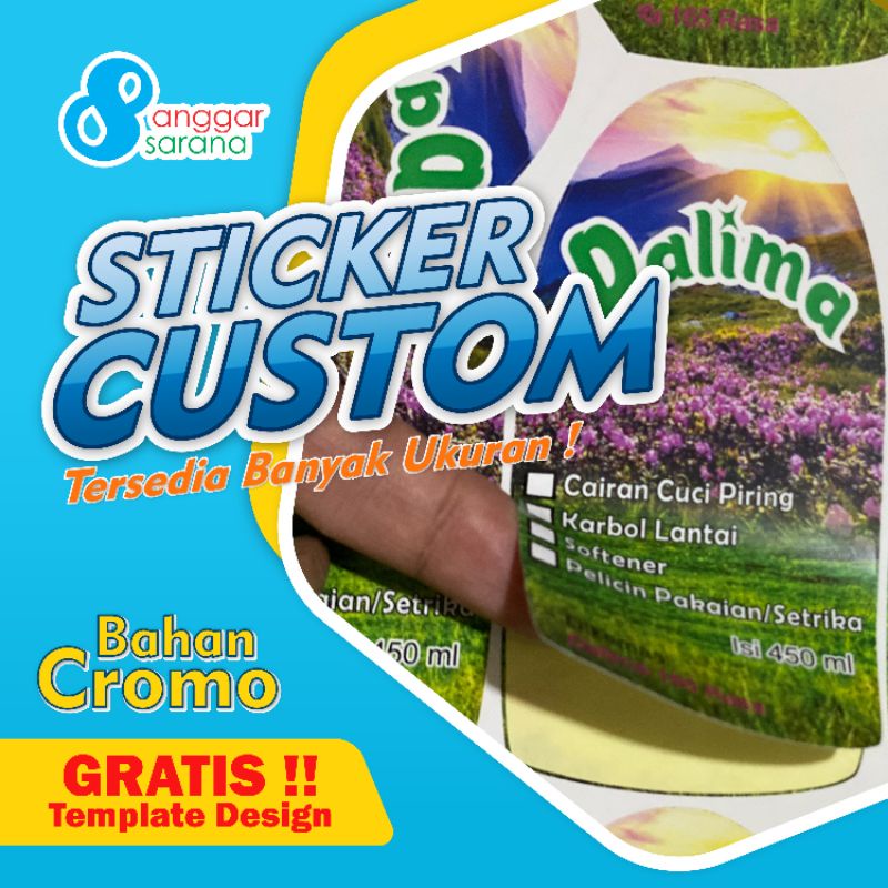 Jual Stiker Label Kemasan Makanan Custom Label Botol minum - FREE ...