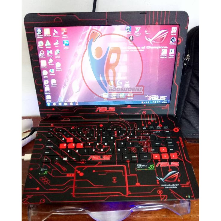 Jual Original Garskin Laptop Full Body Asus A456 Series Motif Circuid ...