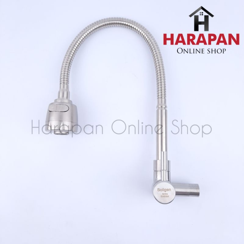 Jual Kran Angsa SOLIGEN SS 303 / Keran Cuci Piring Flexible / Kran Air ...