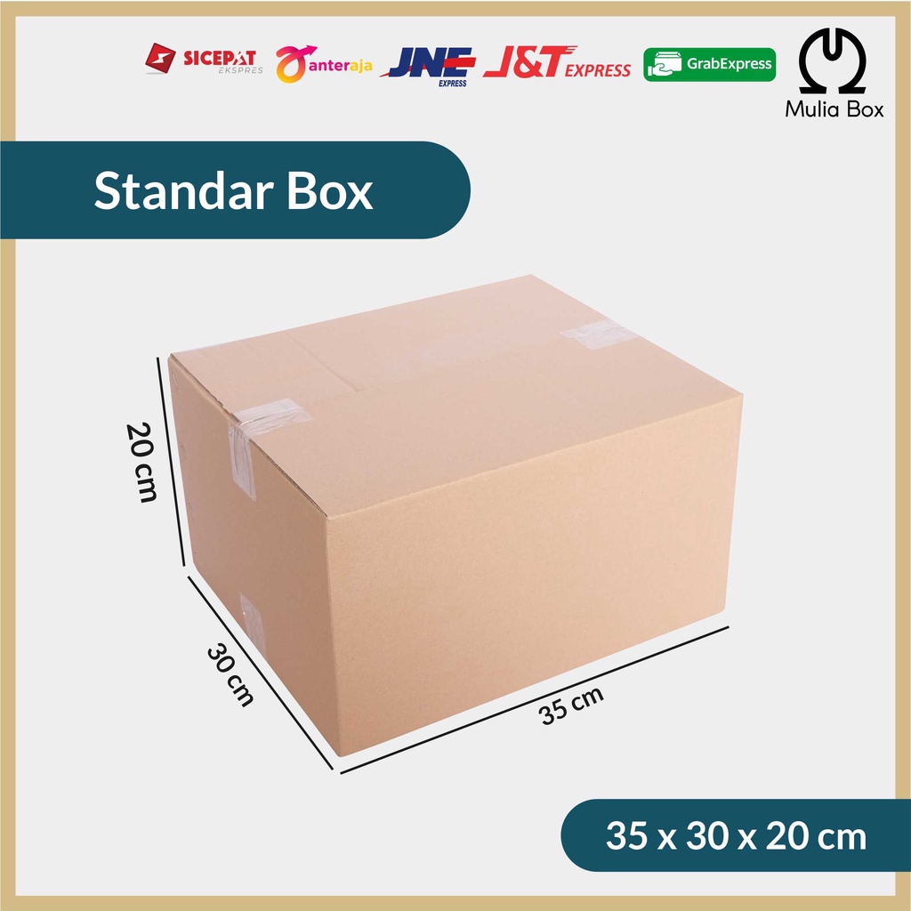 Jual Kardus Packing Standar Box 35 x 30 x 20 cm Corrugated Karton Dus ...