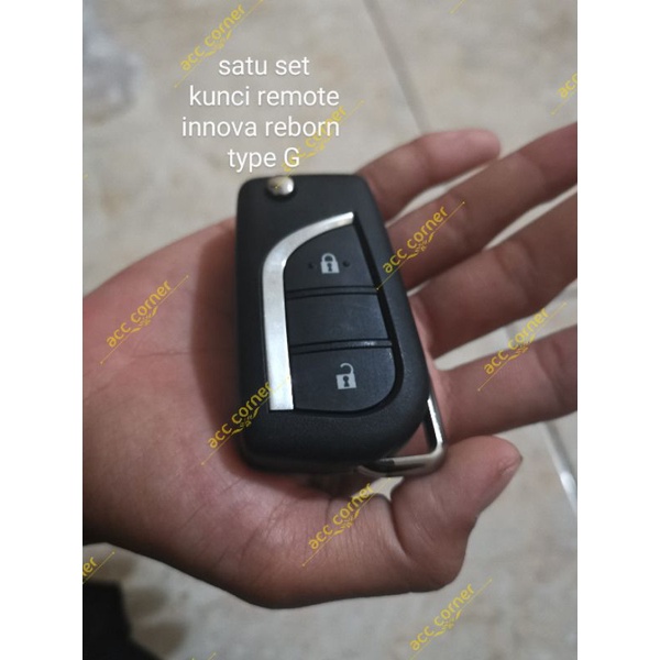 Jual satu set kunci remote toyota innova reborn type G V PCB/mesin ...