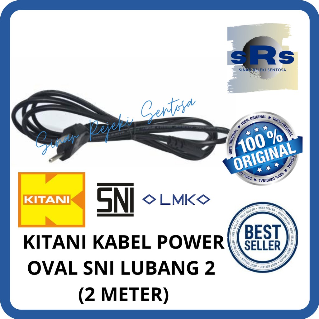 Jual KITANI KABEL POWER ANGKA 8/AC CORD/KABEL POWER PRINTER (2 METER ...