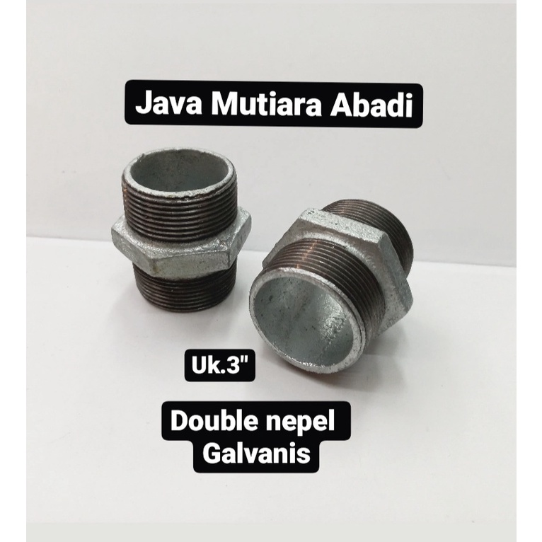 Jual Double nepel/besi galvanis/Nepel 3'' (G)/Sock drat luar | Shopee Indonesia