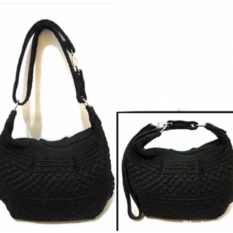 Jual Tas Rajut Nilon Hobo mini /Tas Rajut sling | Shopee Indonesia