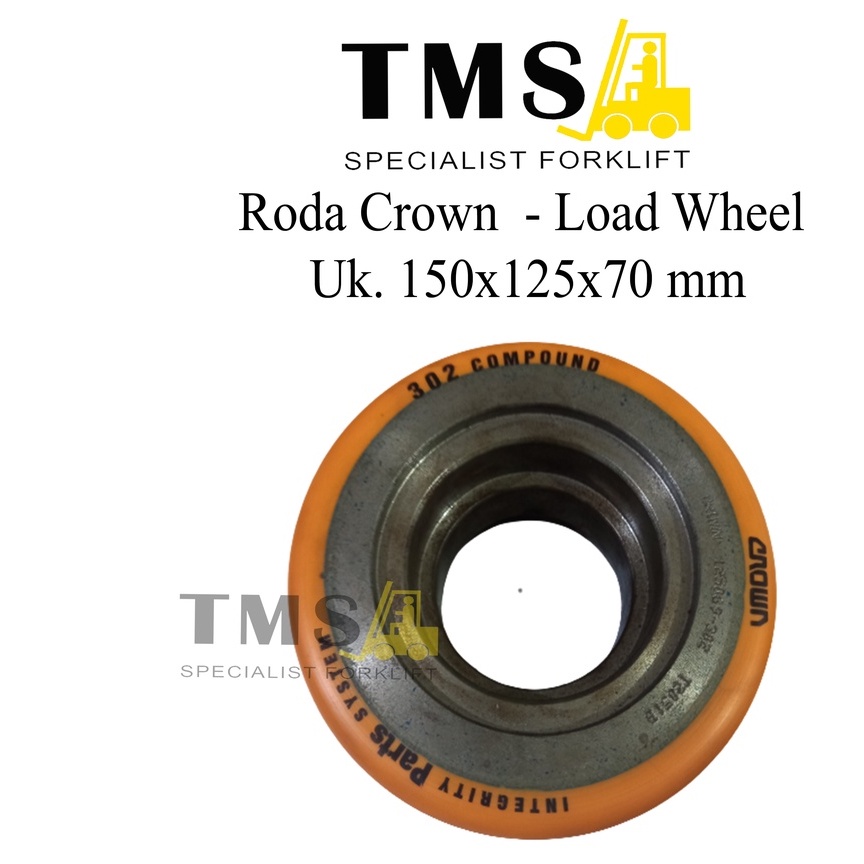 Jual Roda Forklift Crown Load wheel ukuran OD 150 ID 125 L 70 PN 125069 ...