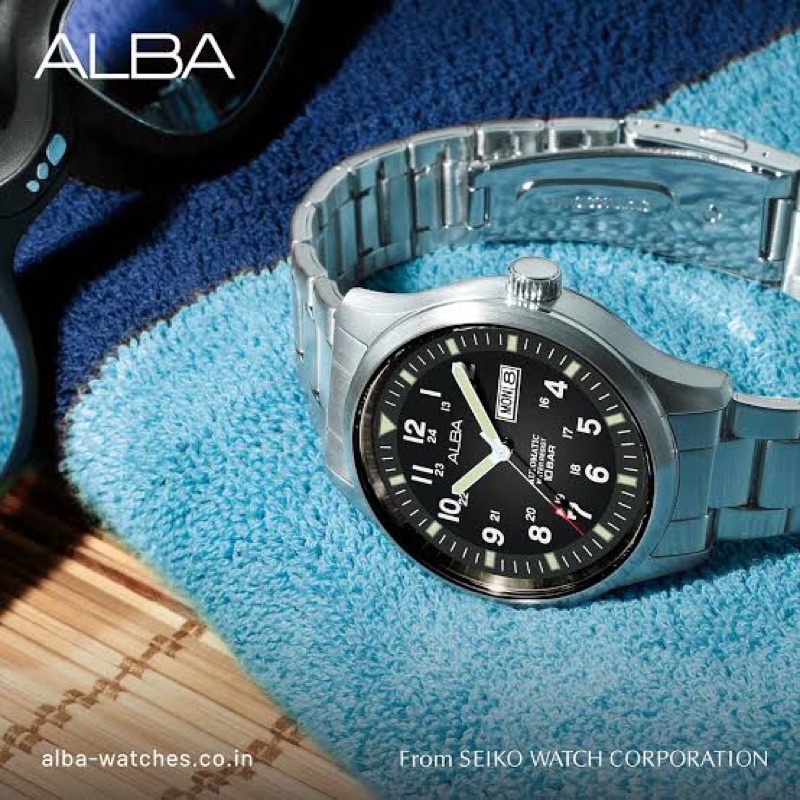 Jual ALBA Automatic AL4213 AL4213x1 black dial ORIGINAL | Shopee Indonesia