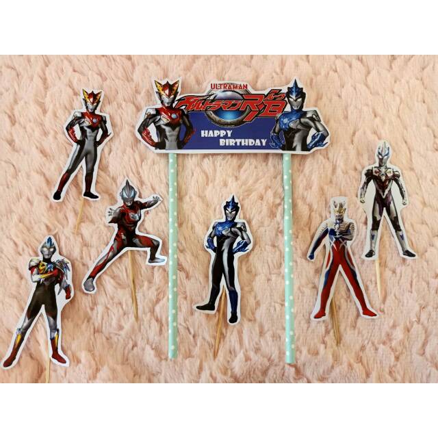 Jual Topper Ultraman Hiasan ropper ulang tahun Ultah topper kue dan ...
