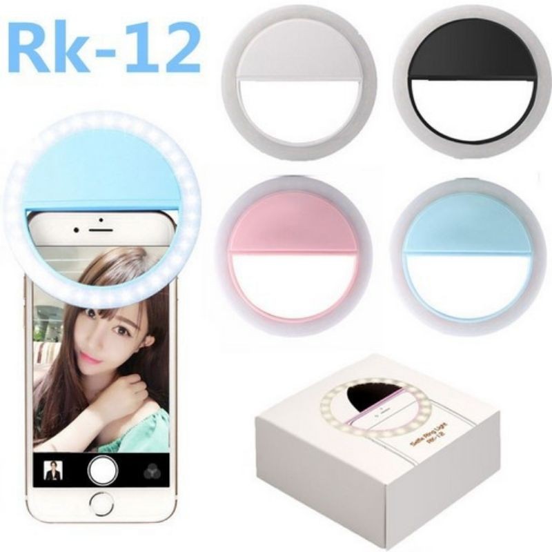 Jual Ring Light Selfie LED / Lampu selfie Bulat untuk kamera camera hp ...