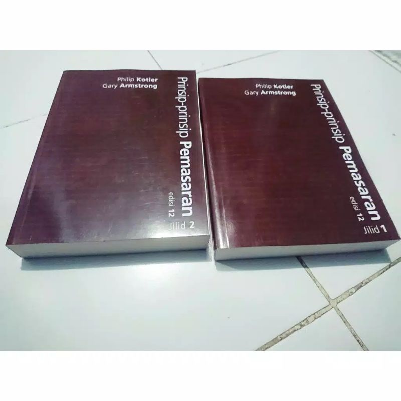 Jual Paket 2 BUKU Prinsip Prinsip Pemasaran Edisi 12 Jilid 1 dan 2 - Philip Kotler | Shopee ...