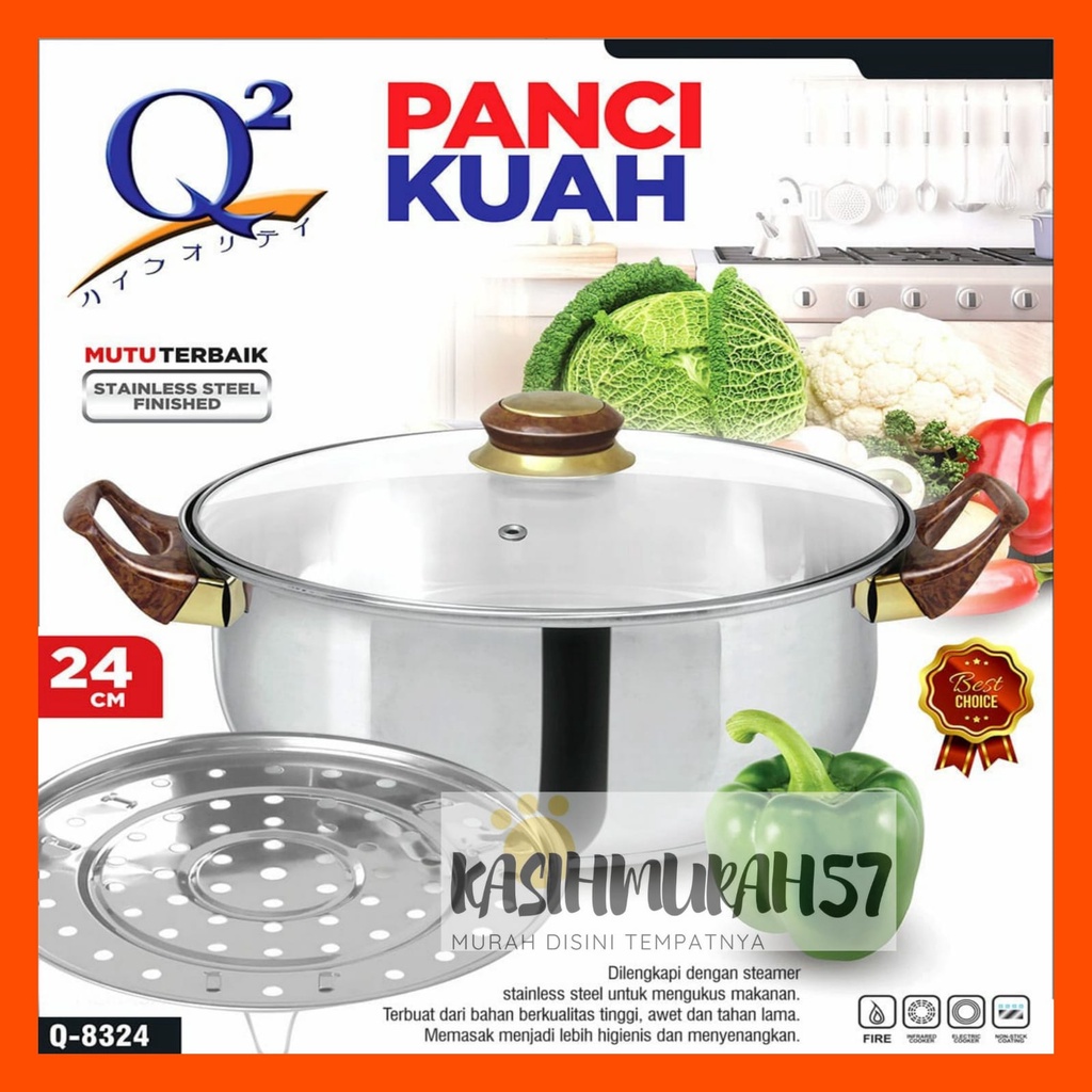 Jual PANCI KUAH Q2-8324 / PANCI KUAH Q2 24CM / PANCI KUWAH 24CM / PANCI ...