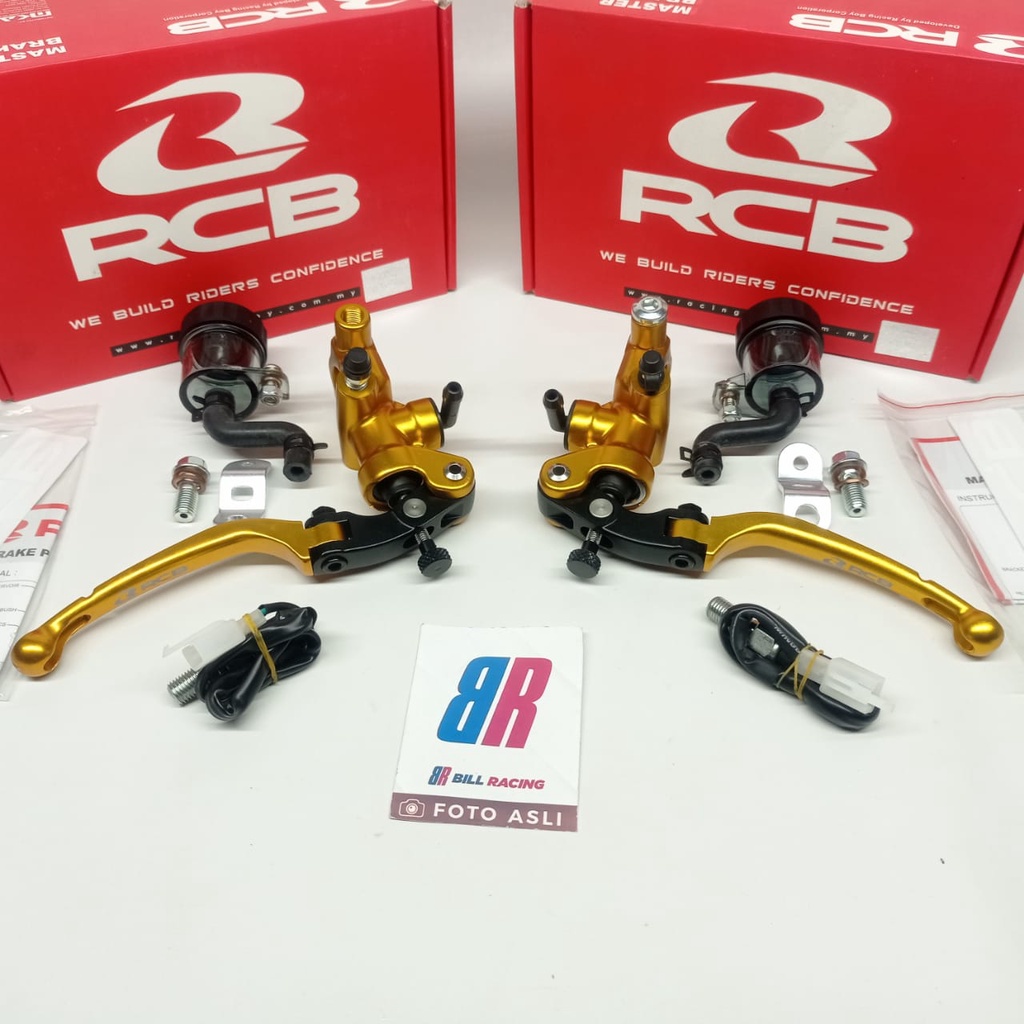 Jual MASTER REM RCB S1 14MM KOMPLIT KIRI DAN KANAN RACING BOY BRAKE PUMP CALIPER | Shopee Indonesia