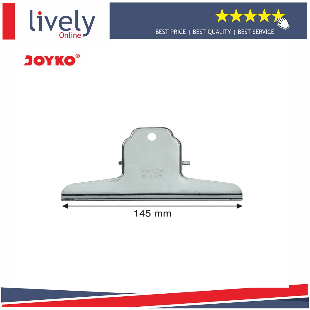 Jual Penjepit Kertas Bulldog Clip Joyko 6-145 145mm | Shopee Indonesia